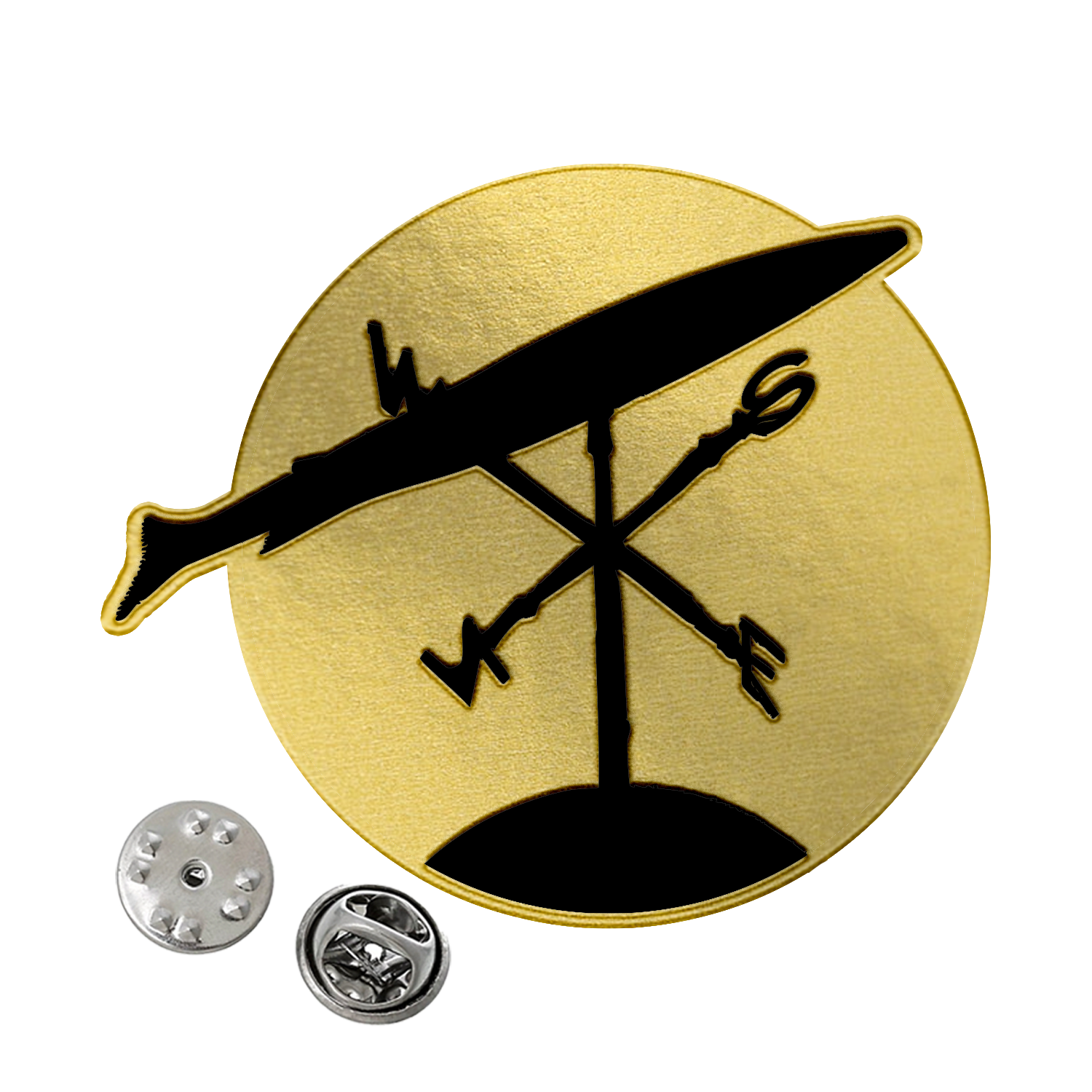 Gold Plated Salmon Pin Badge – Official Store